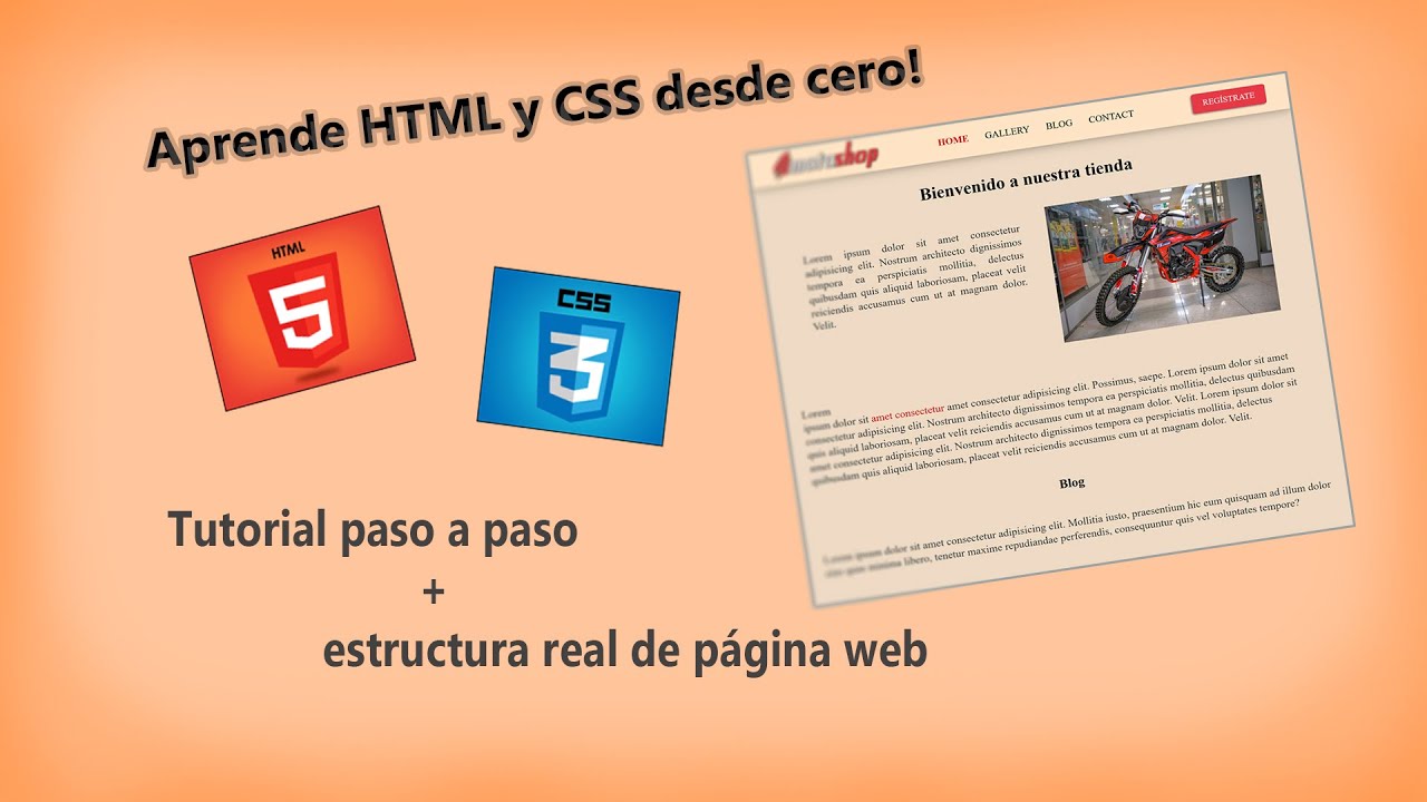 Aprende HTML y CSS desde cero— Estructura y Estilos Paso a Paso - YouTube