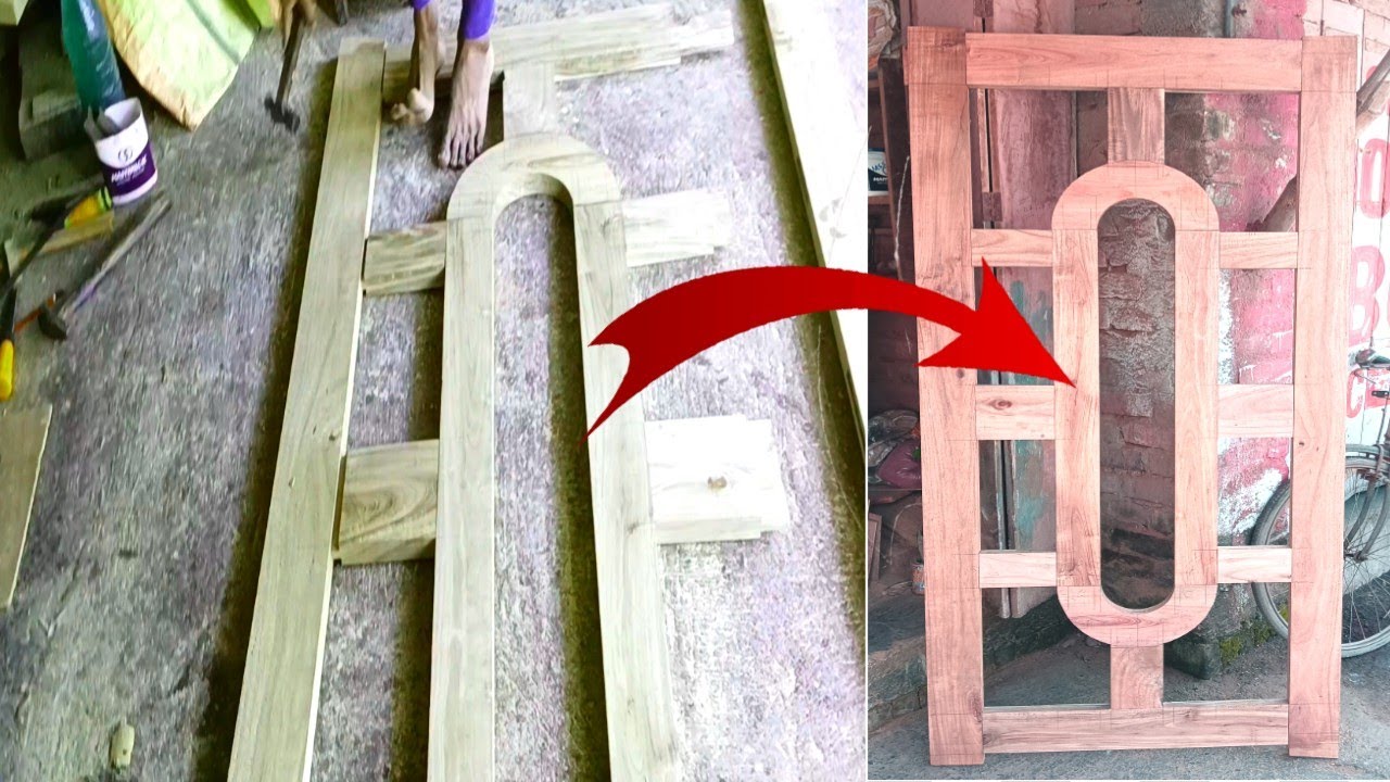 Teck Wood Housing Door Frame Setting ll How to Make Capsule Design Door ...
