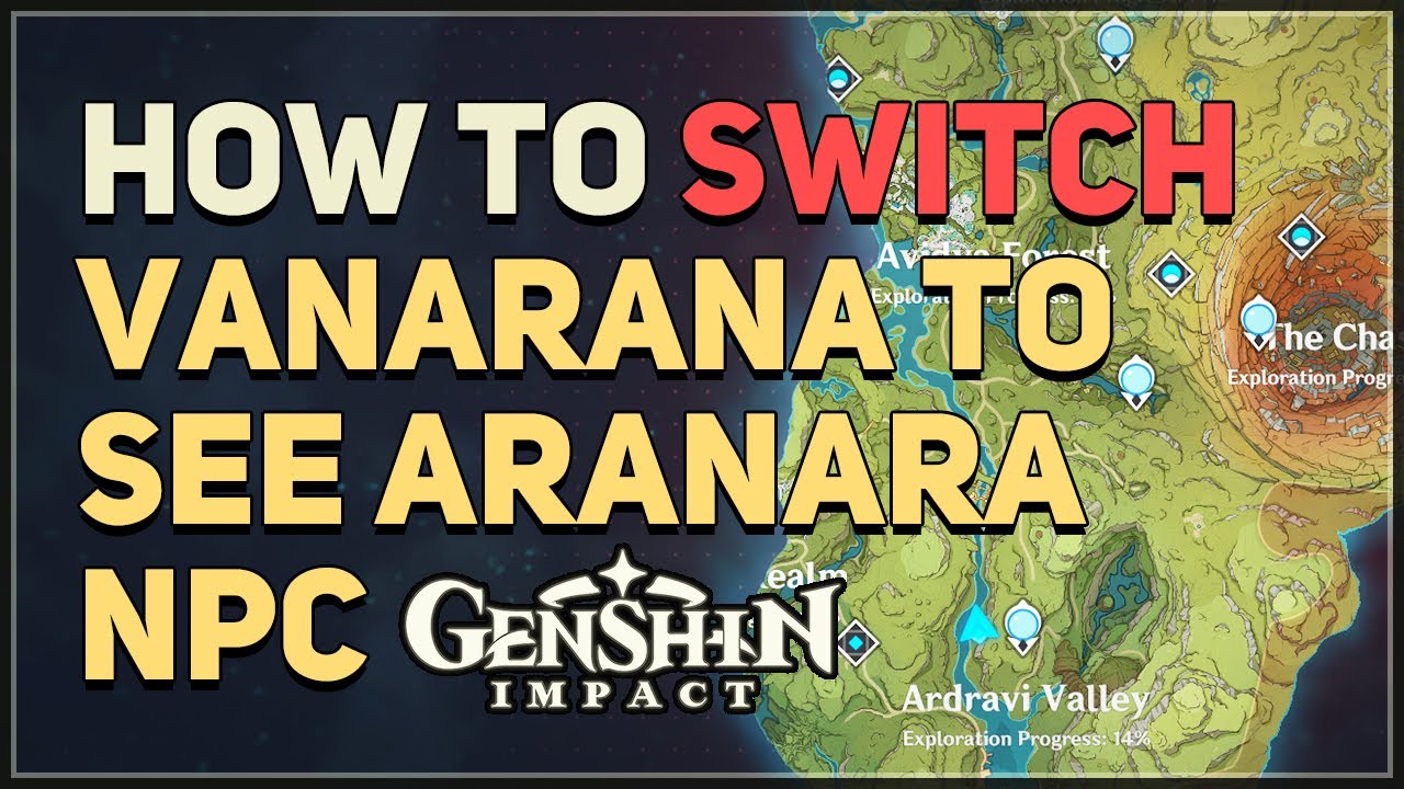 How to switch Vanarana to see Aranara NPC Genshin Impact - YouTube