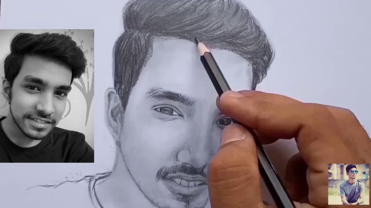 How to draw Ujjwal Gamer | Techno Gamerz | Tutorial ( Part -2 ) - YouTube