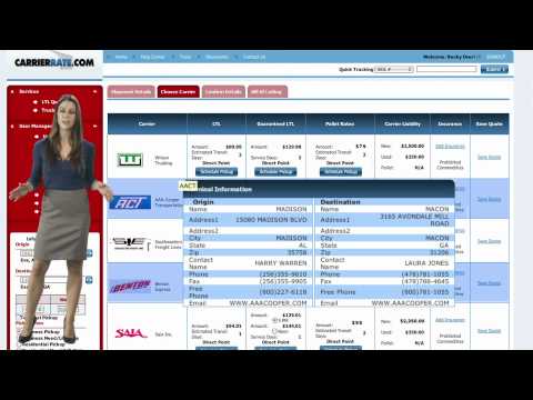 GlobalTranz.com: CarrierRate Software Demo - YouTube