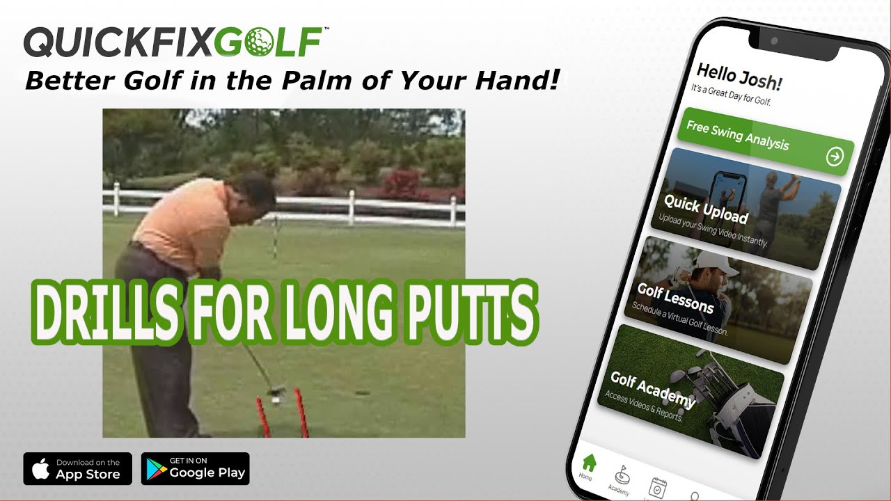 Golf Drill Practicing Long Putts - YouTube