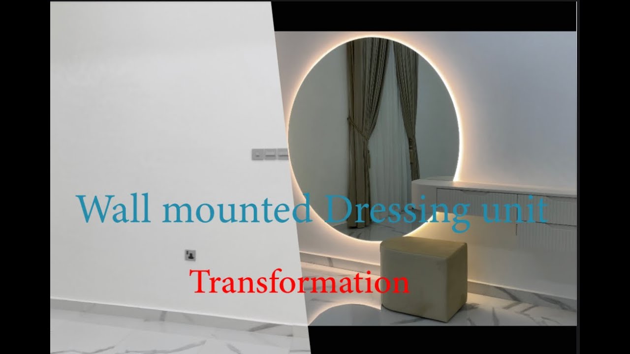 Modern wall mounted Dressing unit - YouTube