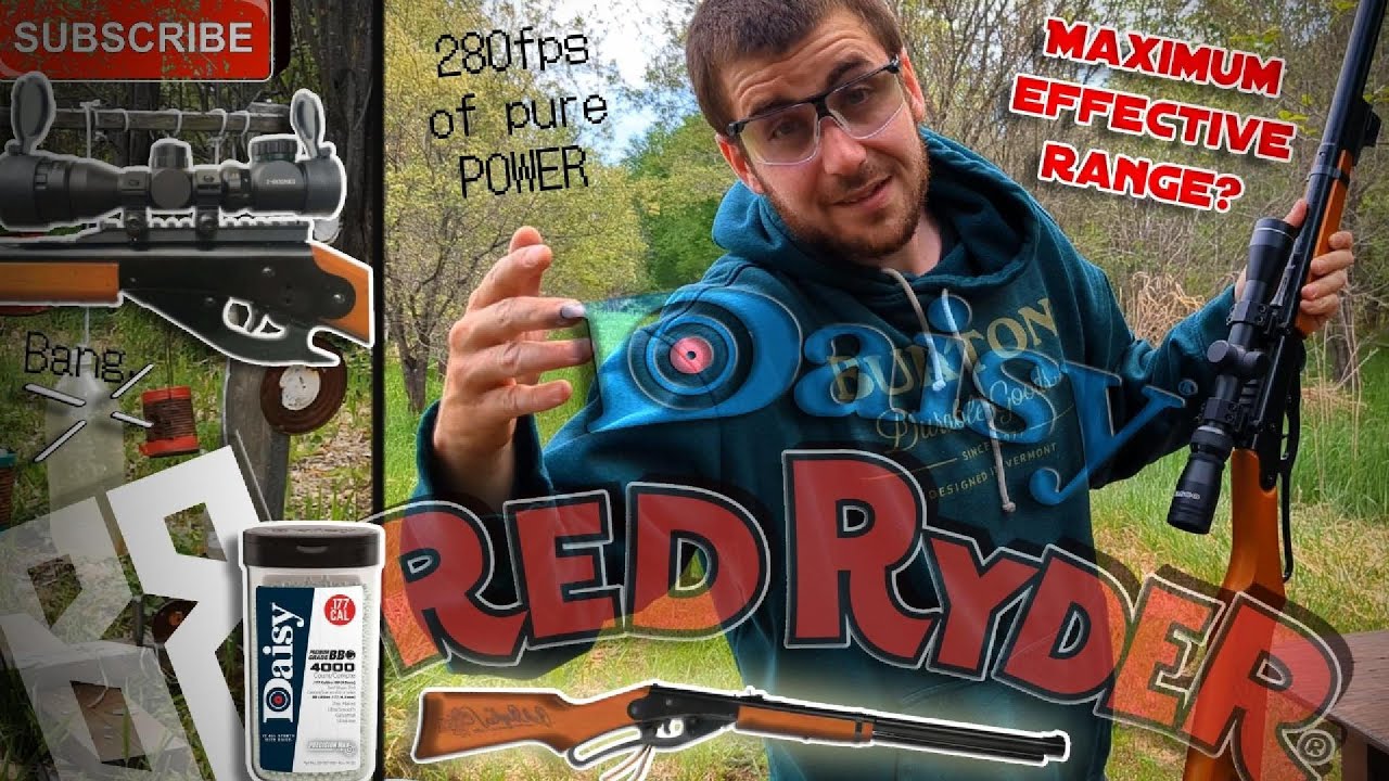 Daisy Red Ryder Maximum effective range? - Trying to hit cans from 10 ...