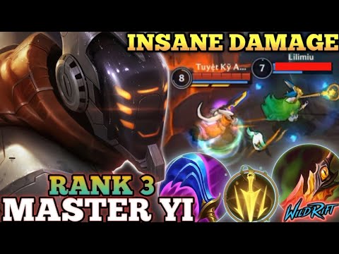 MASTER YI AMAZING MAP CONTROL +QUADRA! OP BUILD - TOP 3 GLOBAL MASTER ...