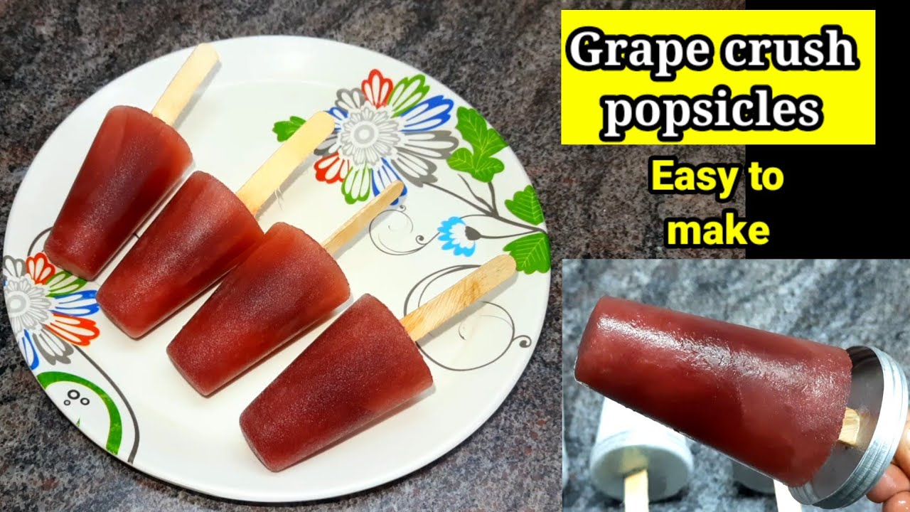 Grape popsicle #grape crush popsicle #popsicle#kulfi#grape ice#grape ...