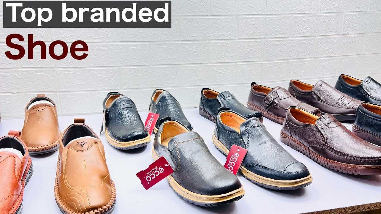 Leather shoe imported branded shoe sale - YouTube