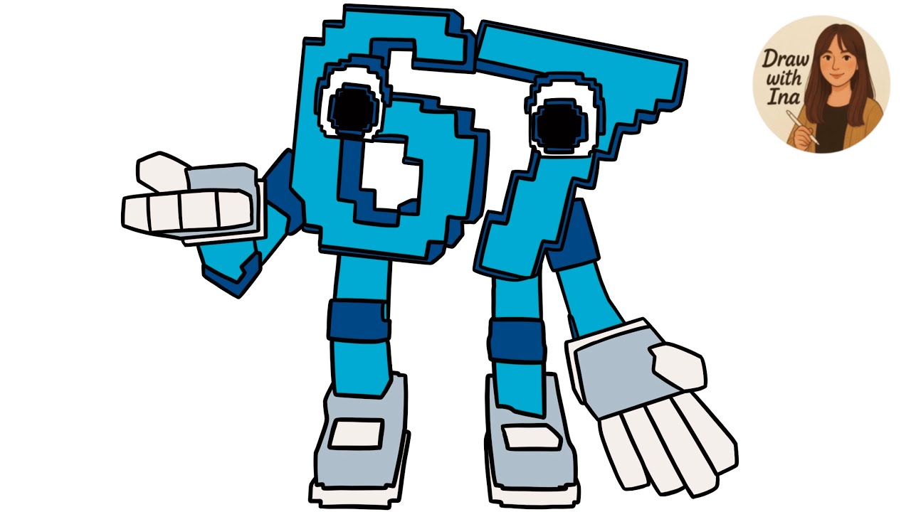 How to draw 67 from Steal a Brainrot (Roblox )- Step by Step - YouTube