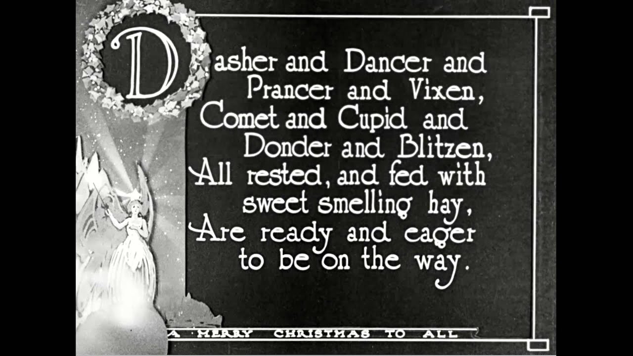 "A Merry Christmas to All", ca. 1926 - YouTube