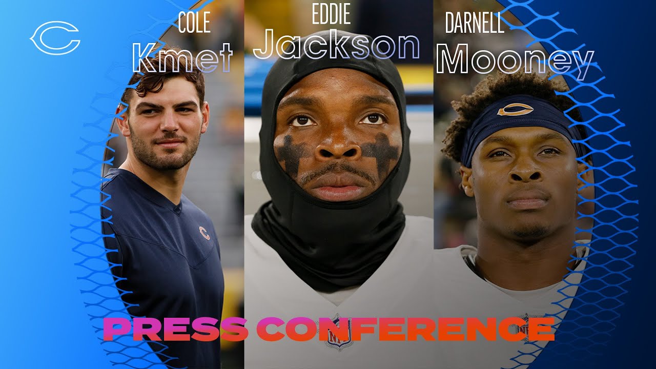 Jackson, Mooney, Kmet discuss preparations for week 3 | Chicago Bears ...
