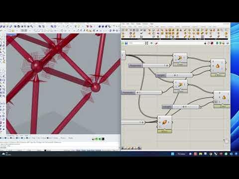 Hoe een spaceframe construeren in Rhino grasshopper - YouTube