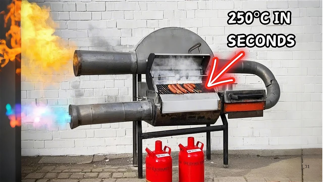 We Turned an Old Gas Grill into a Pulse Jet Grill – And It Roars! - YouTube