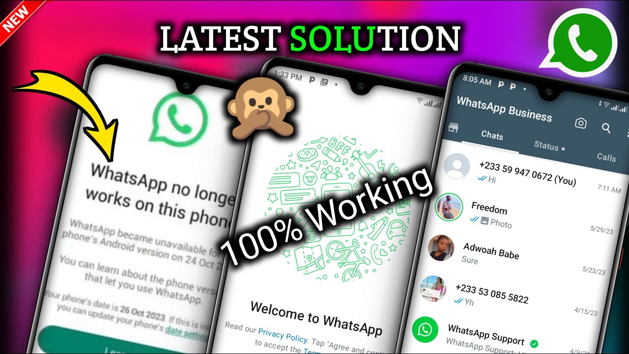 😰WhatsApp no longer works on this phone | whatsapp no longer works on this phone problem solve ...