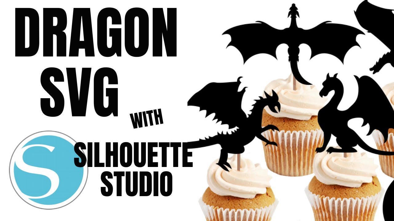 Free Dragon SVG Cupcake Toppers: Step-by-Step Tutorial for Silhouette ...