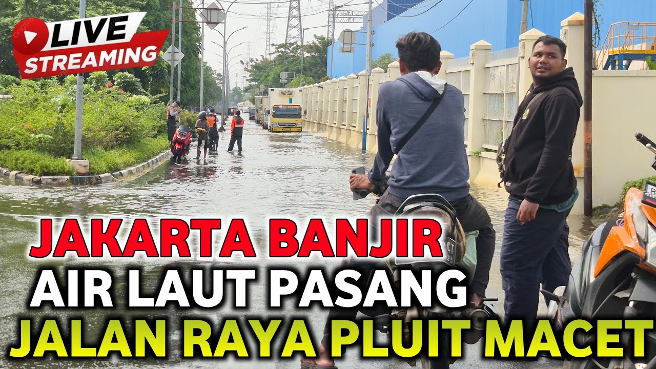 LIVE JAKARTA BANJIR ROB KAWASAN PLUIT - YouTube