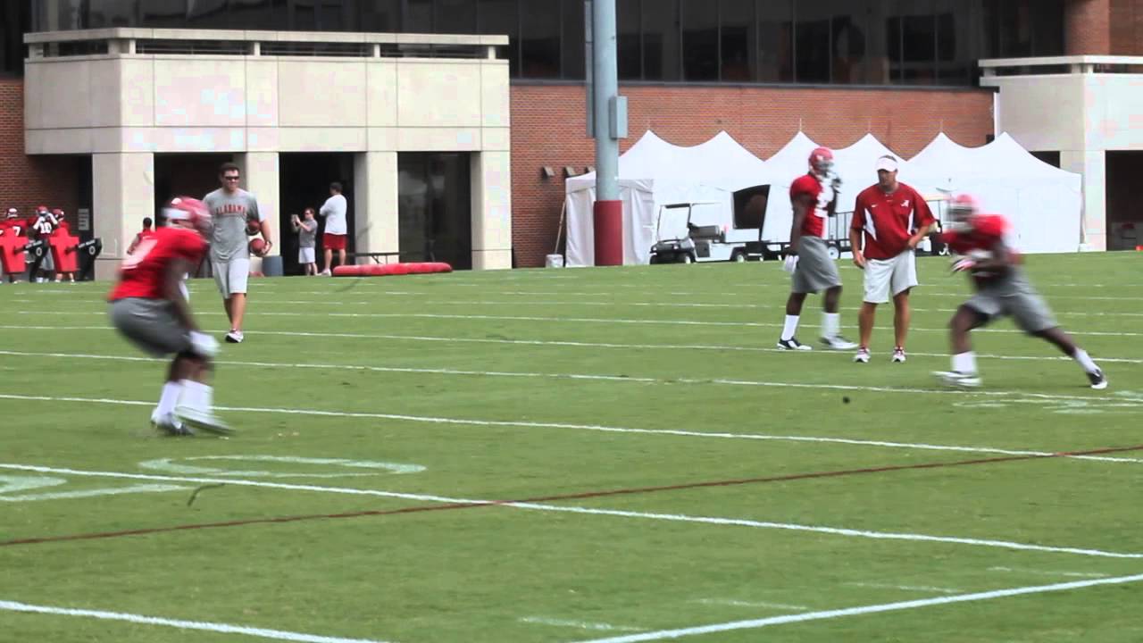 Alabama Defensive Back Drills, Practice #4 - YouTube