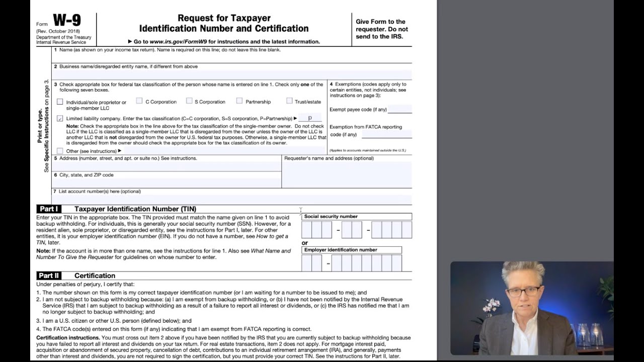 How to fill out a W-9 form - YouTube