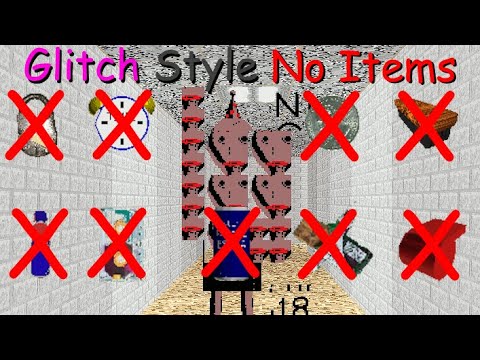 Baldi's Basics Classic Remastered Glitch Style No Items - YouTube