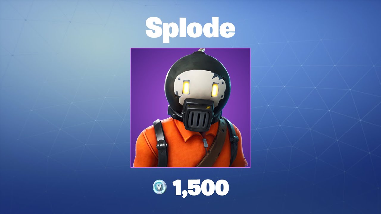 Splode | Fortnite Outfit/Skin - YouTube