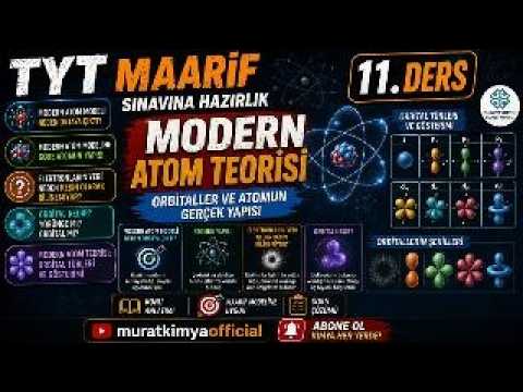 TYT Kimya 11. Ders | Modern Atom Teorisi ve Orbitaller | Orbital Nedir?