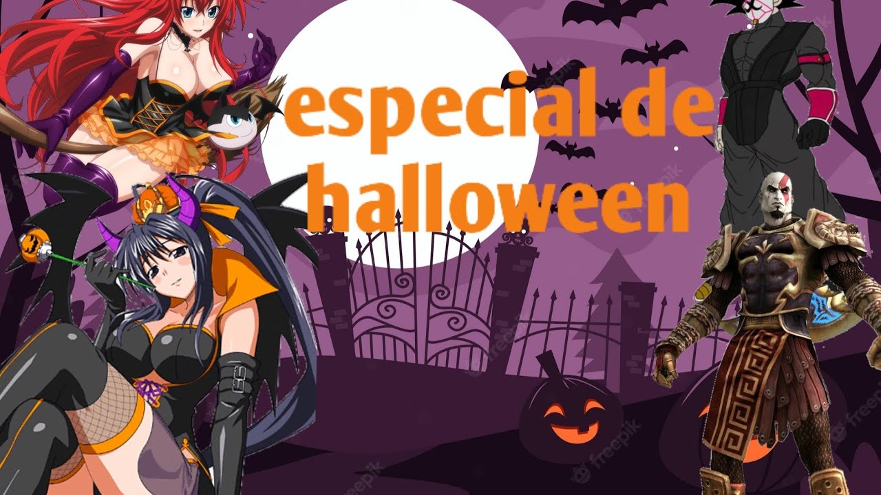 🎃especial de halloween 🦇DxD goku y kratos reaccionan a videos de terror ...