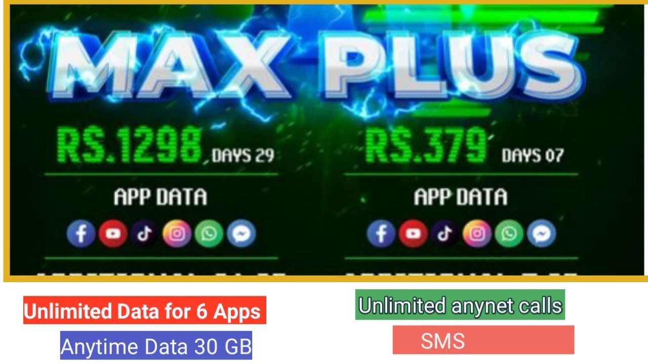 Mobitel Unlimited Data Packages | Rs.1298 Plan | Rs.379 Plan - YouTube