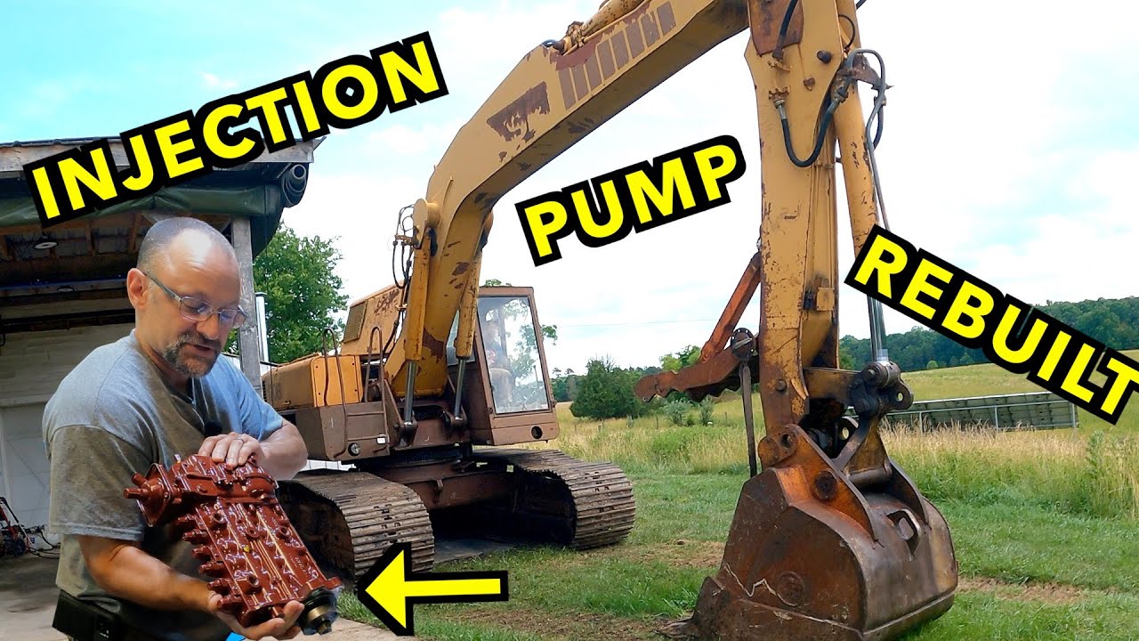 Excavator Repair: Injection Pump and Oil Cooler. Case 170B. - YouTube