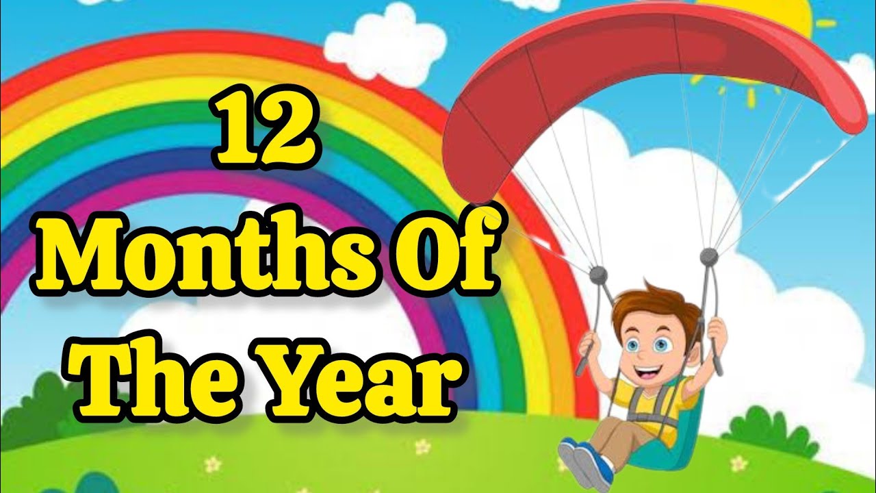 Months of the Year|Months name in English|12 months of the year ...