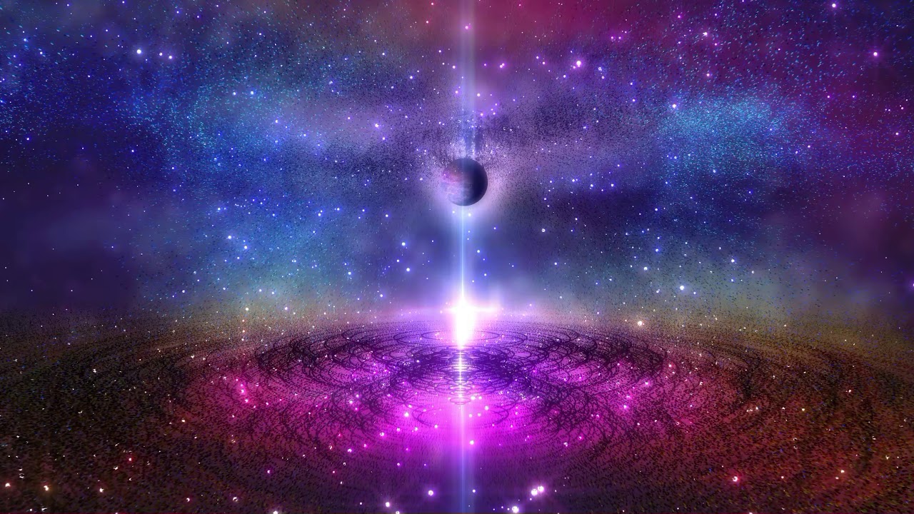 4K Colorful Space Utopia 2160p Stars Motion Background Sci-Fi Rainbow ...