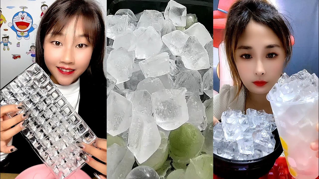 HARD ICE EATING / ICE CUBE EATING. ICE EATING - YouTube