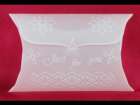 Parchment Craft -PCA 65 TP7144EC EasyCut Floral Pillow Box Demo - YouTube