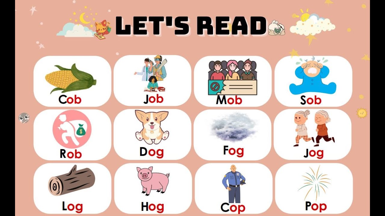 Phonics | Short vowels | Short O | ot ox ock Families | o - YouTube
