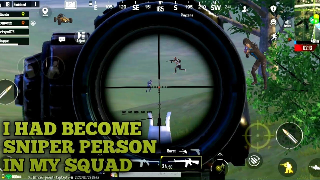 I HAD BECOME SNIPER IN MY SQUAD AND TAKEN SPECIAL SHOTS FOR MY SQUAD😱😎 ...