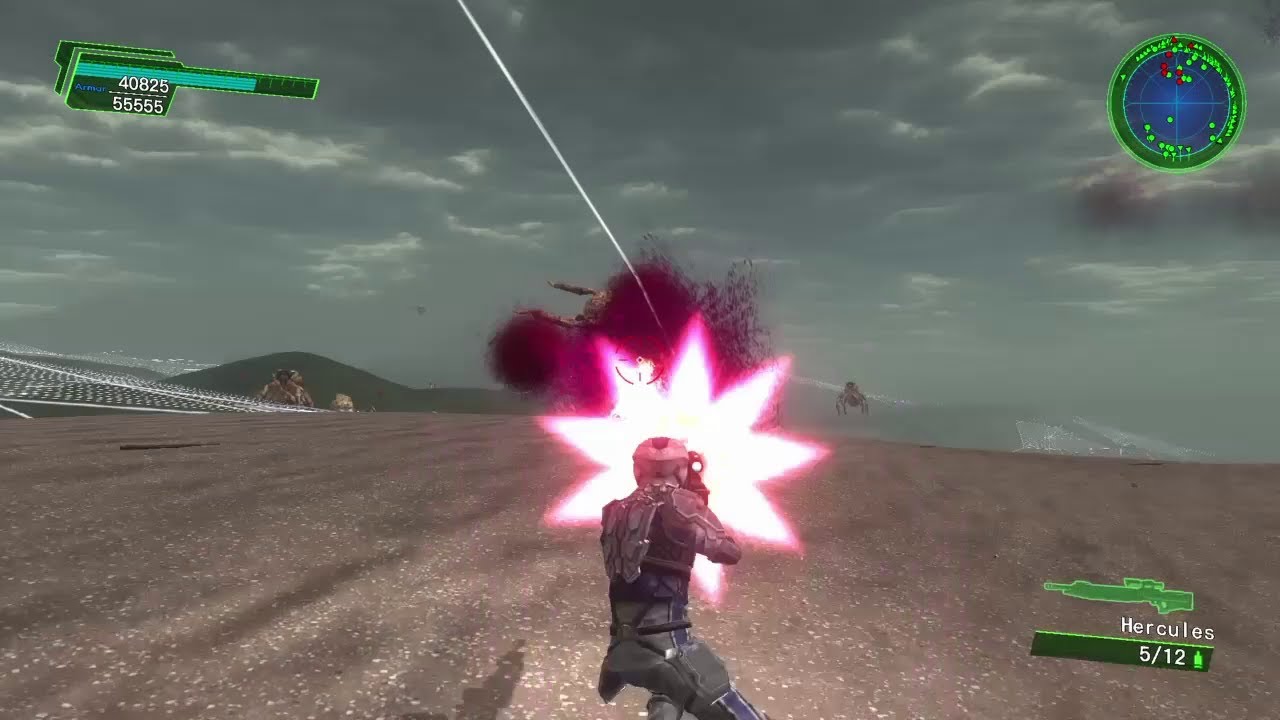 EDF Earth Defense Force 4.1 DLC 2 Mission 16 Traps from Behind Ranger ...