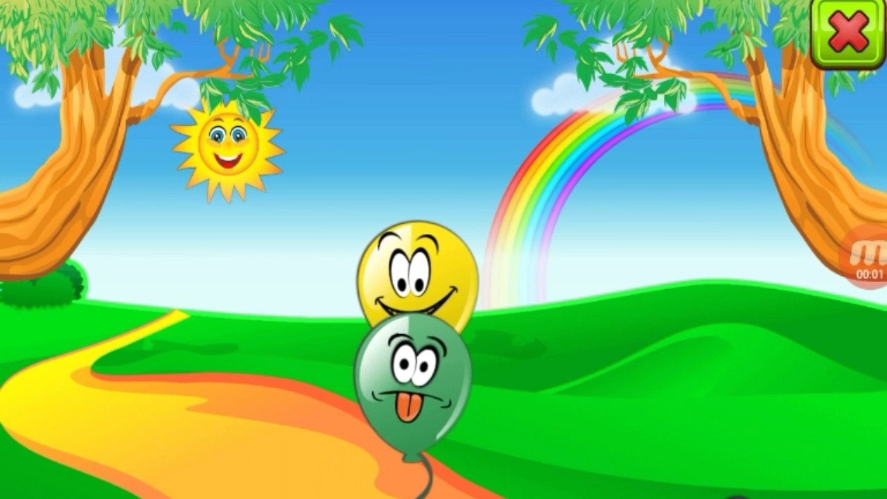 Balloon Pop Kids Learning Game | Animals' Sounds - YouTube