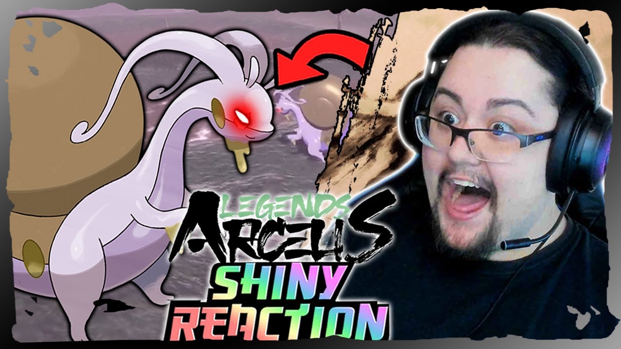 SHINY ALPHA HISUIAN GOODRA REACTION!!! (Pokemon Legends Arceus Shiny ...