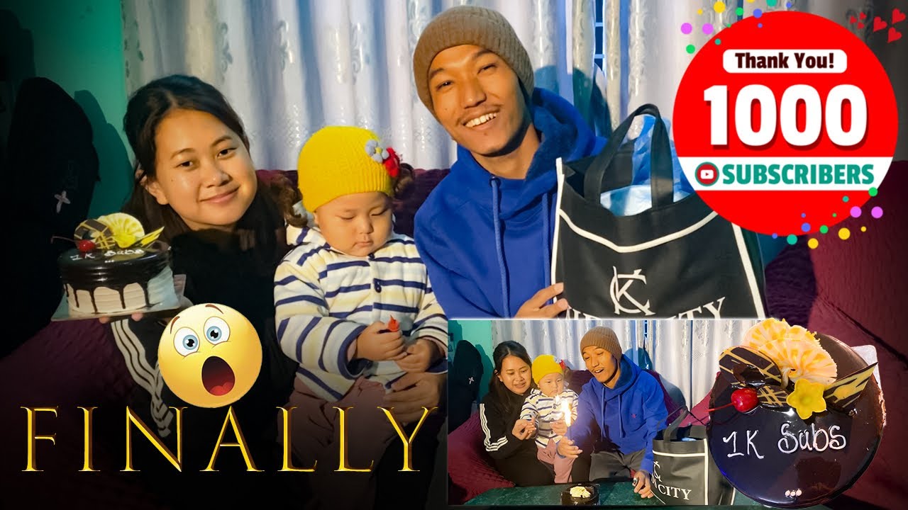 FINALLY 1K SUBSCRIBERS CELEBRATIONS 🥳 - YouTube