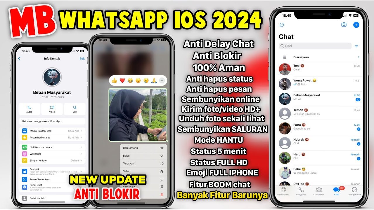 Mb Wa Ios Terbaru 2024 || Mb Whatsapp Ios Terbaru 2024 || Anti ...