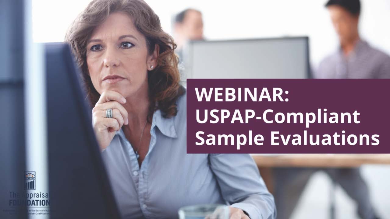 WEBINAR: USPAP-Compliant Sample Evaluations - YouTube