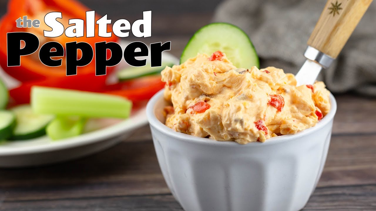 Roasted Red Pepper Cheese Spread - YouTube