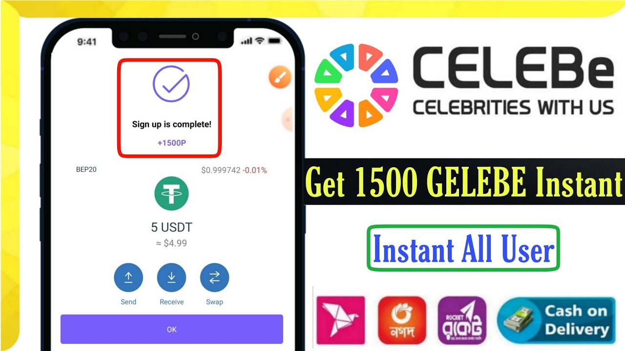 Celebe App 1500 Token Instant | Earn Money Celebe Video App | Celebe ...