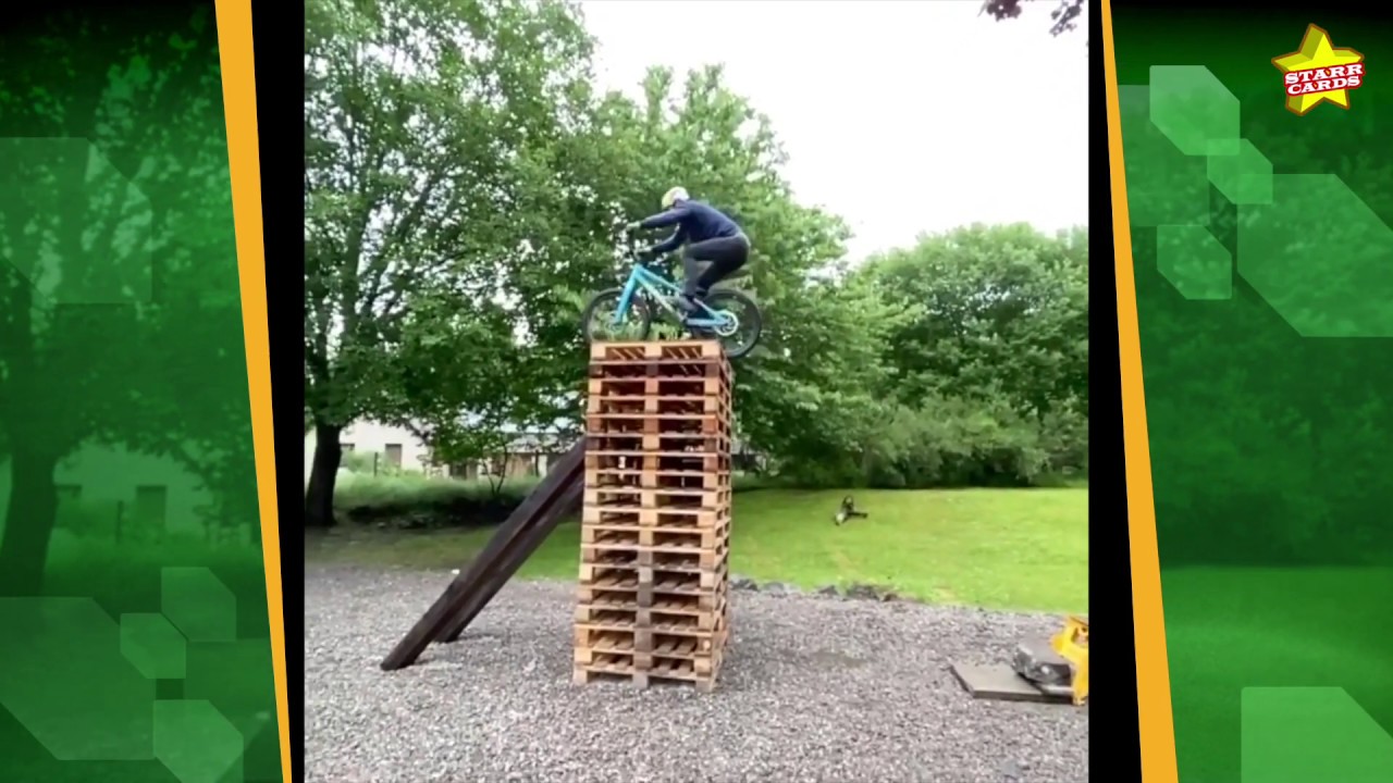 Spectacular Stunt in Scotland: Danny MacAskill hops his bike onto wood ...