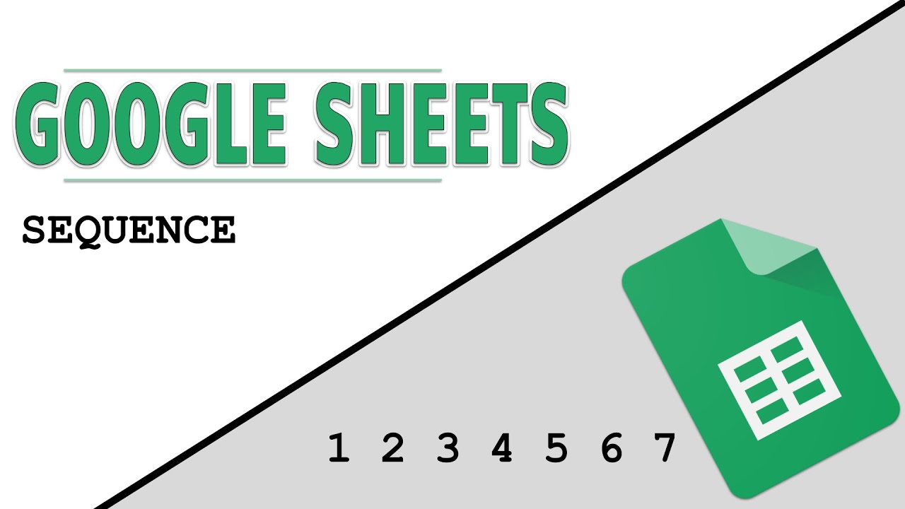 Google Sheets Sequence Function - YouTube