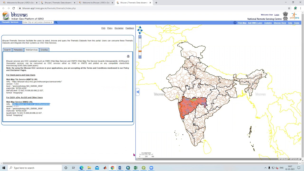 Download Thematic Map Layer from Bhuvan || Download Geomorphology, LULC ...