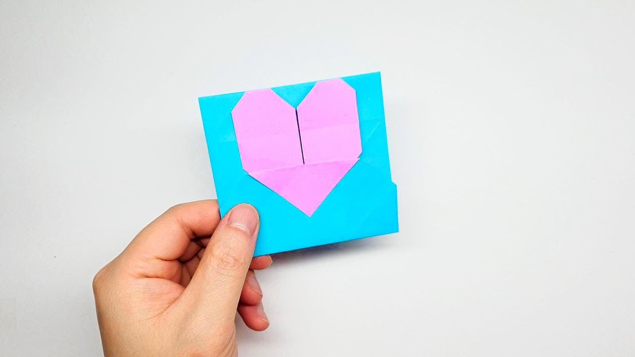 하트 편지 봉투 종이접기 origami envelope (ORIGAMI SONG) - YouTube