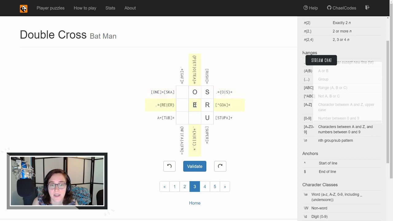 Regex Crossword - All Double Cross Levels - YouTube