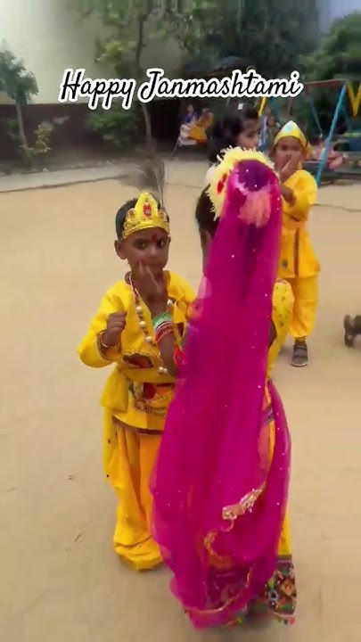 Janmashtami program in School🎒📚 #krishna #activity #janmashtami #school ...