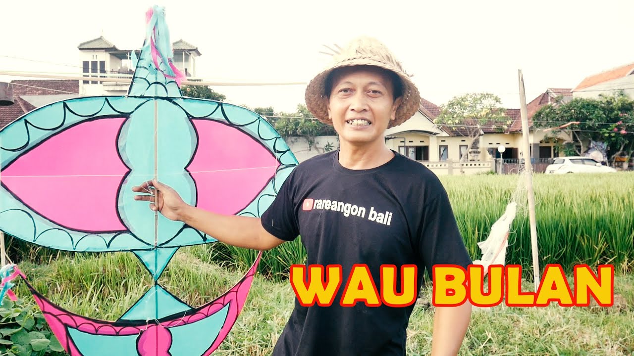 Test WAU BULAN Malaysian Kite | Rareangon Bali - YouTube