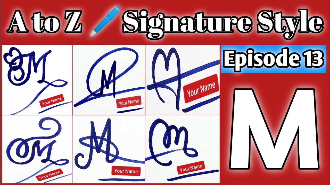 A to Z Signature Style | Signature Style For M | Episode 13 | sk ...