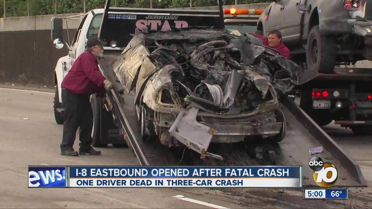 I-8 eastbound reopened after fatal crash - YouTube